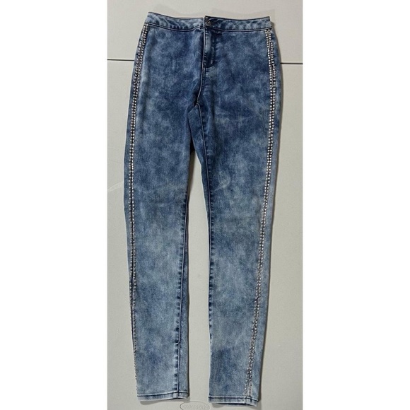 DarkNSparkly by Darian | Jeans | Acidwash Studded Leftover Crack Hank 3 ...
